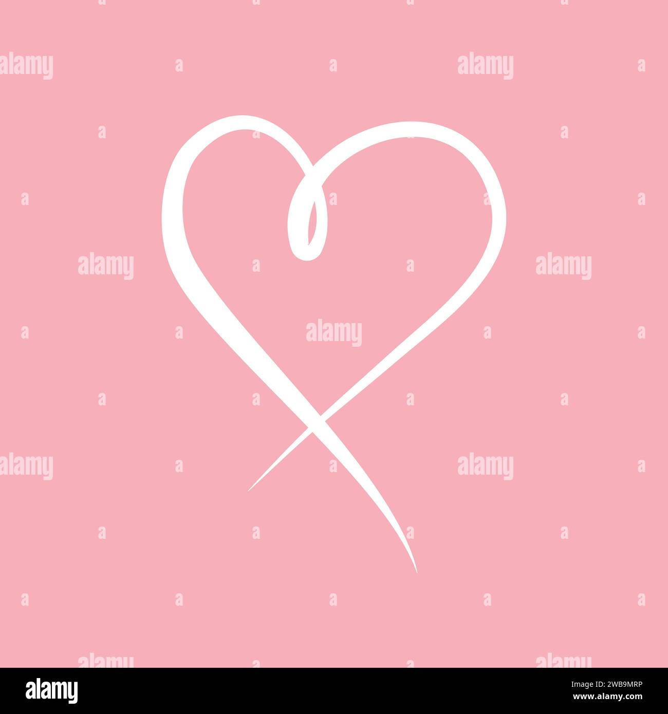 Vector hand drawn doodle sketch heart Stock Vector Image & Art - Alamy