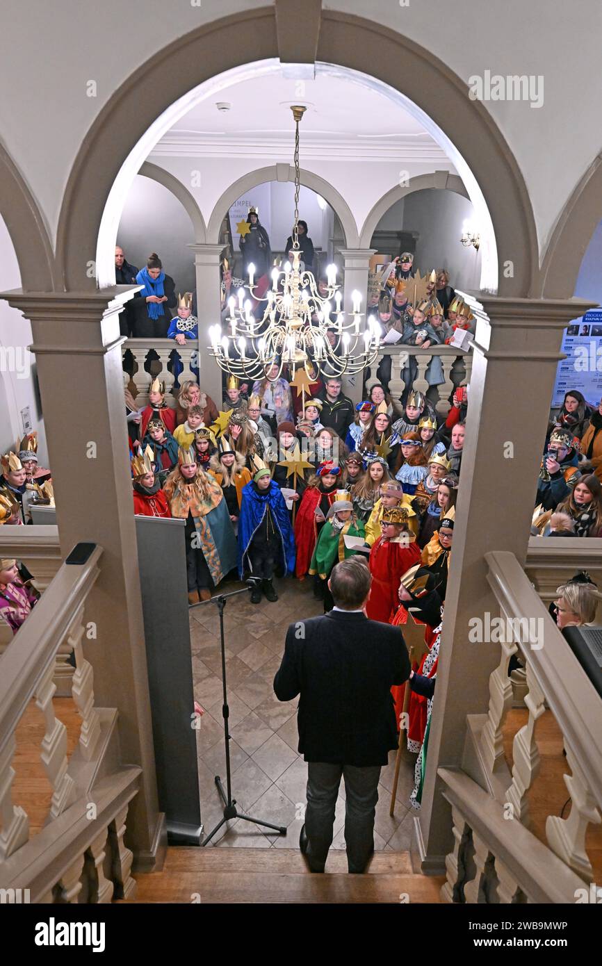 09 January 2024, Thuringia, Erfurt: Bodo Ramelow (Die Linke), Minister ...