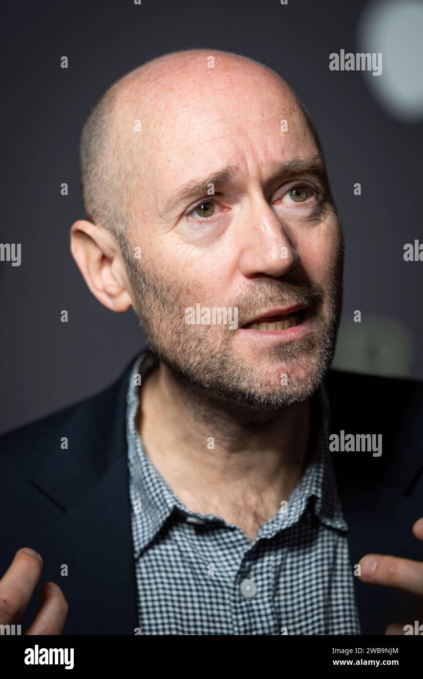 Paul Rutman is interviewed upon arrival at the premiere of the ...