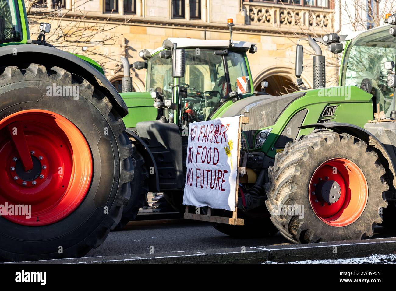 Farmers union protest strike against government Policy in Germany ...