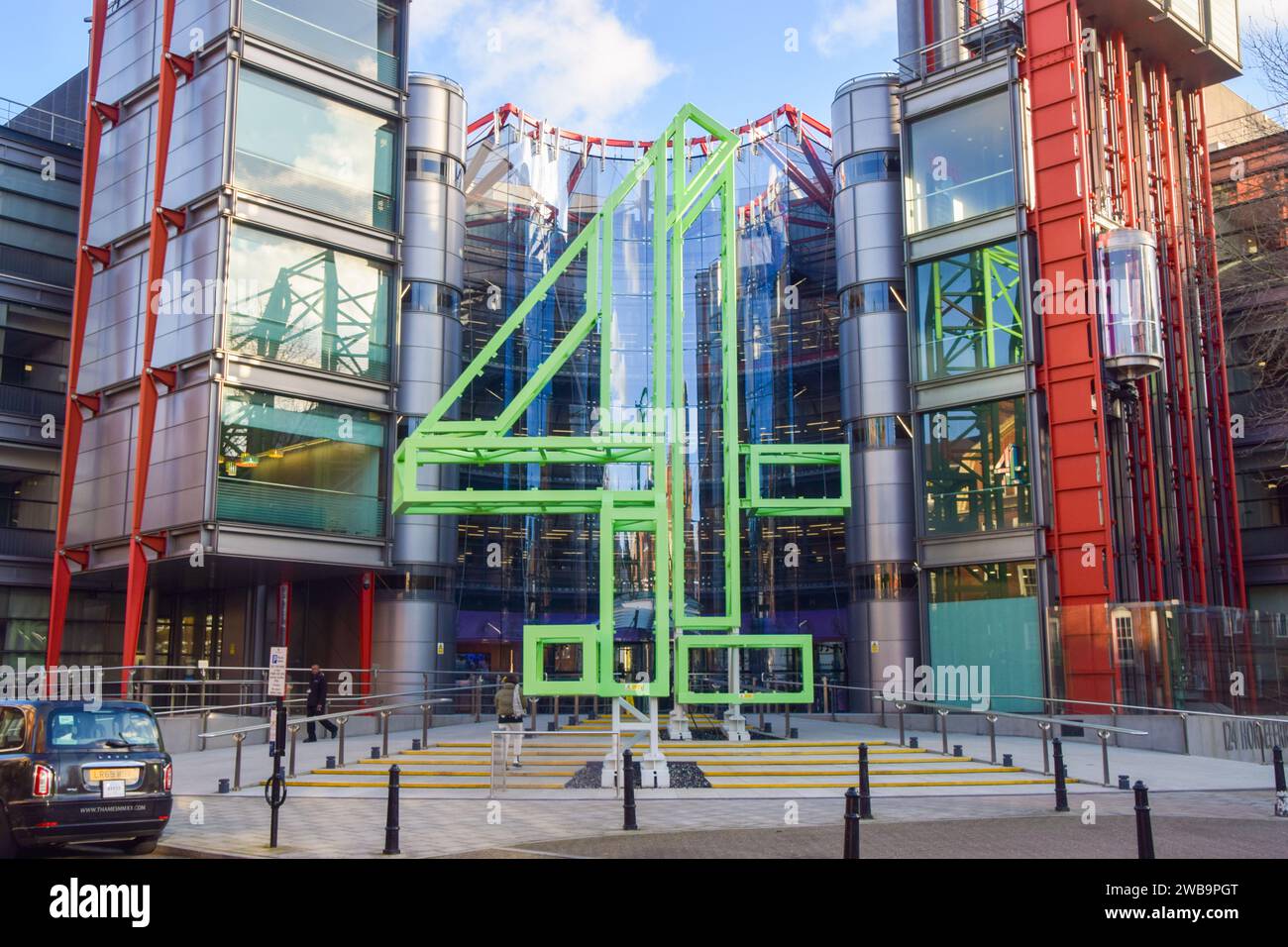 London, England, Uk. 9th Jan, 2024. Exterior view of the Channel 4 ...
