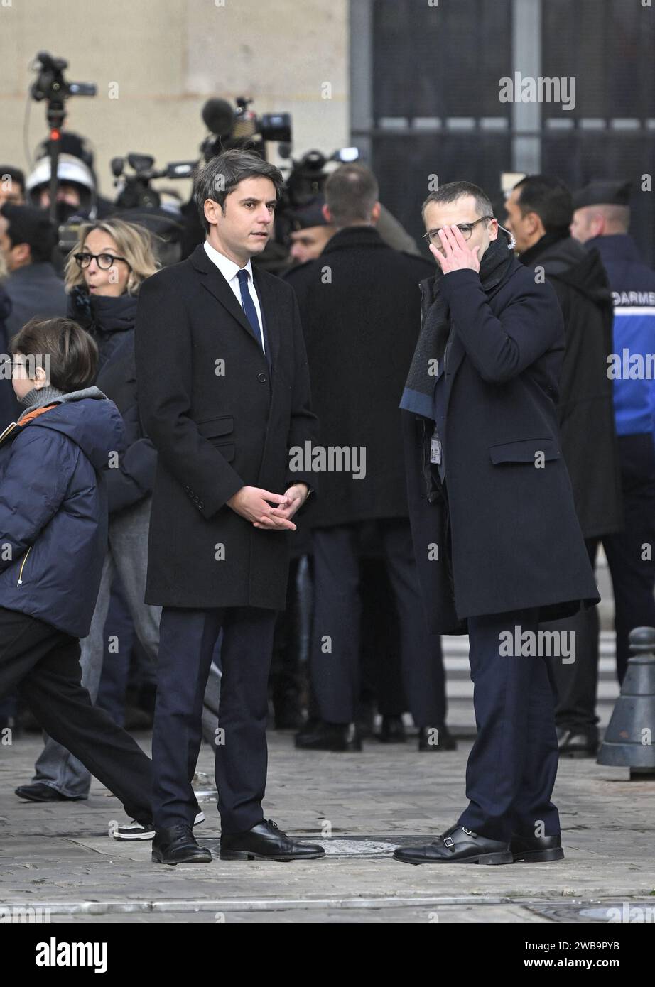 Paris, France. 09th Jan, 2024. Newly appointed Prime minister Gabriel ...