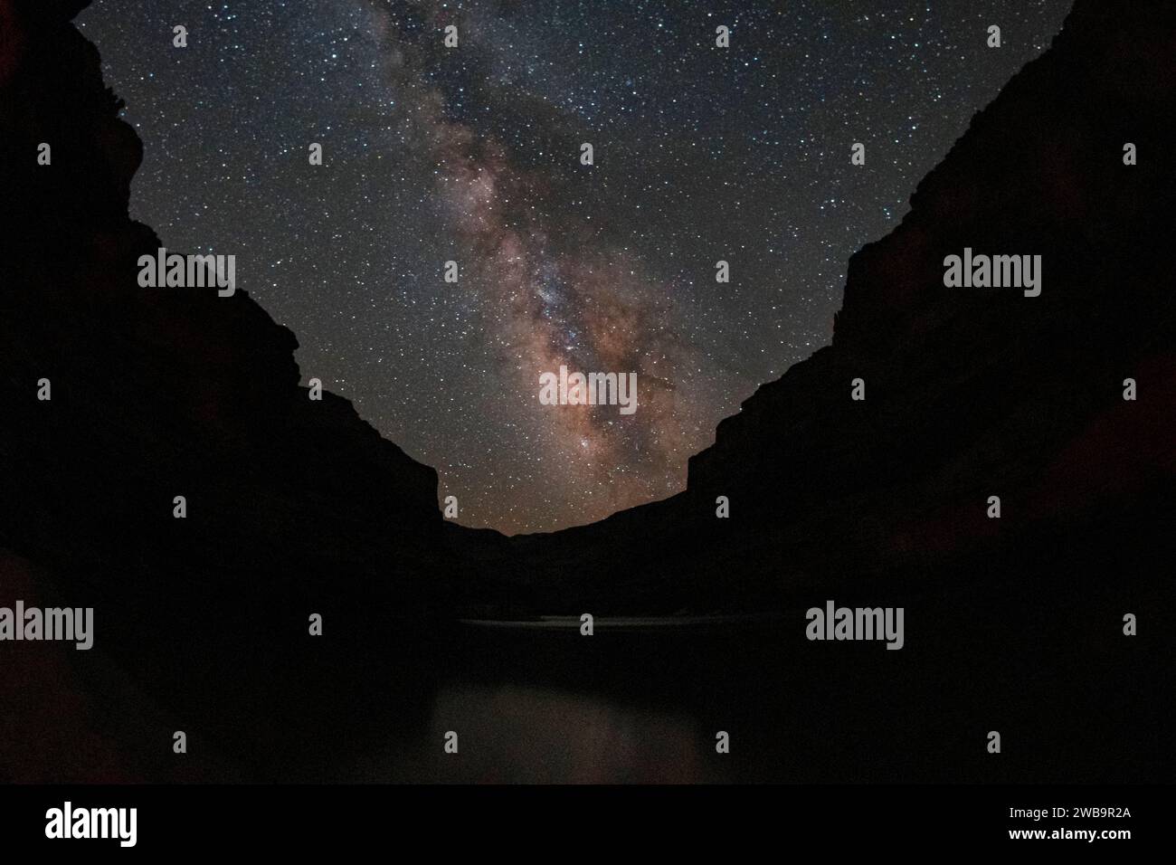 Milky Way over Colorado River, from Big Dune Camp, Grand Canyon NP ...