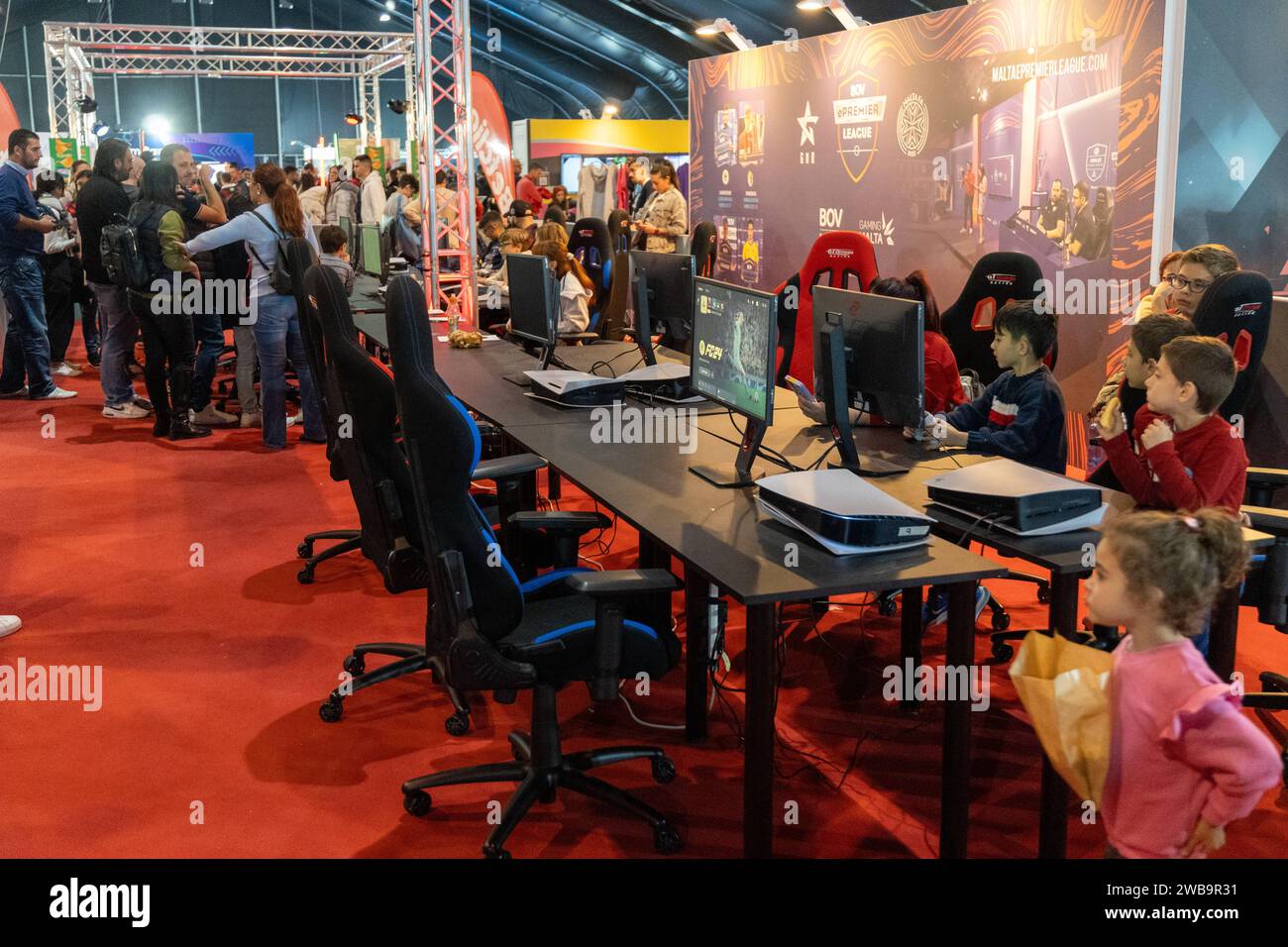 Malta - December 3, 2023: Impressions of Playcon 2023 in Malta, the ...