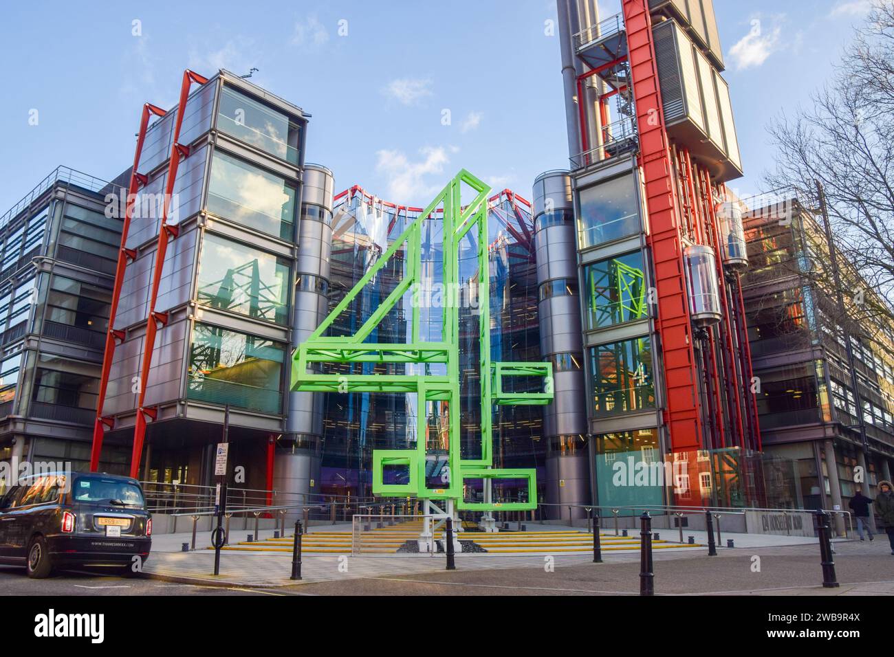 London, England, Uk. 9th Jan, 2024. Exterior view of the Channel 4 ...