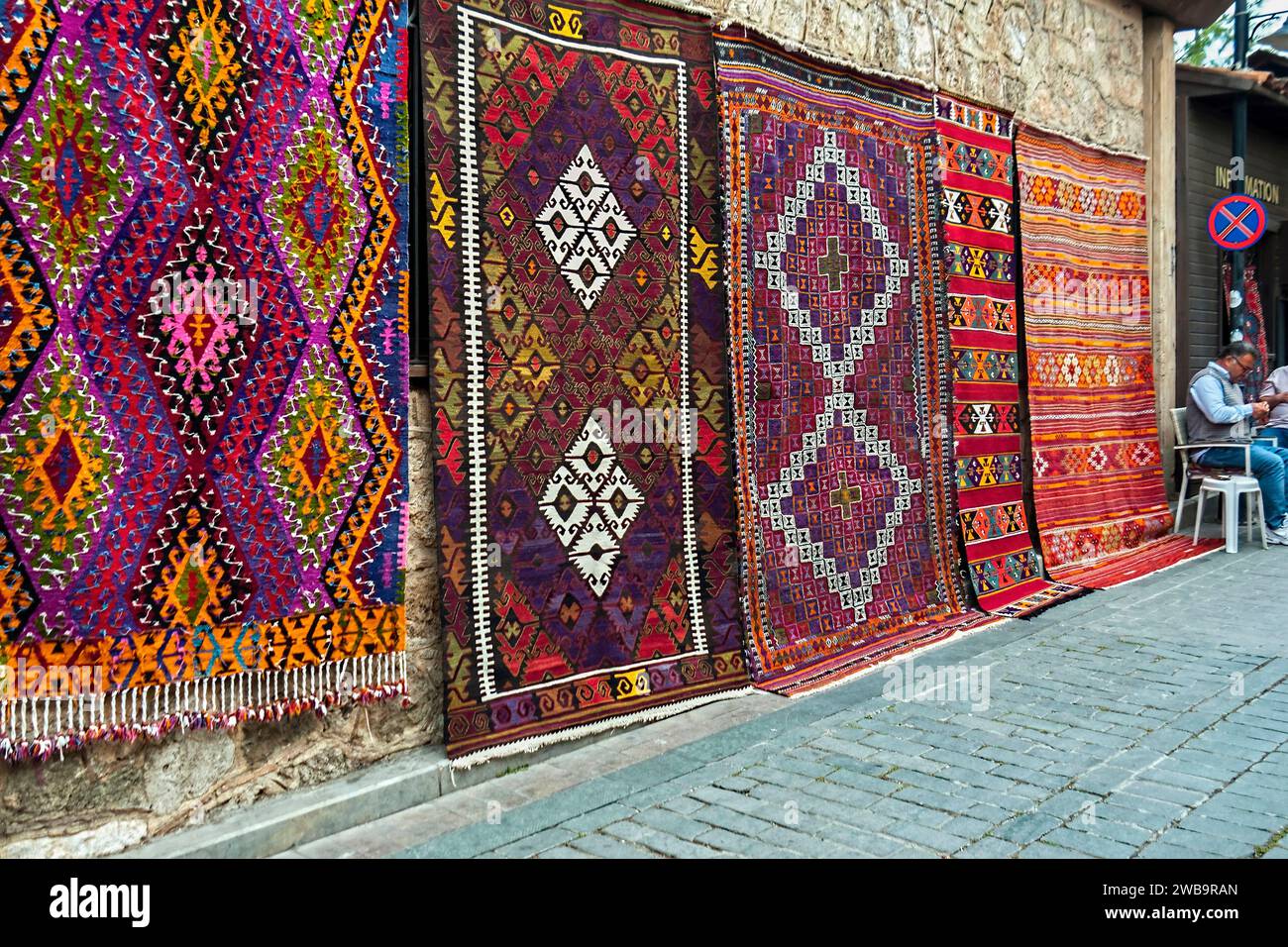 sale of Turkish carpets.Konya.Turkey Stock Photo - Alamy