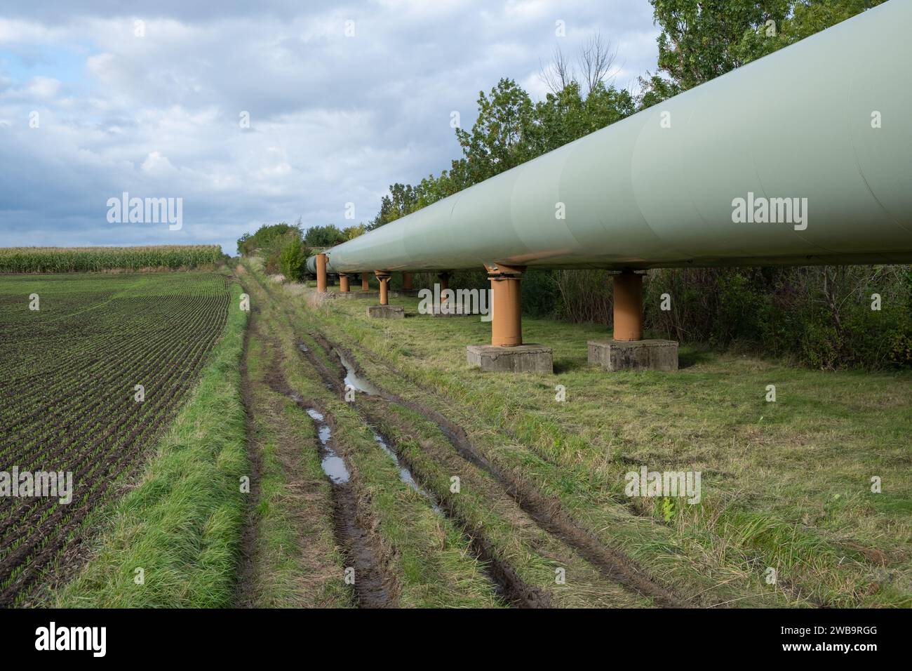 A colossal tube represents a thermal energy transfer infrastructure ...