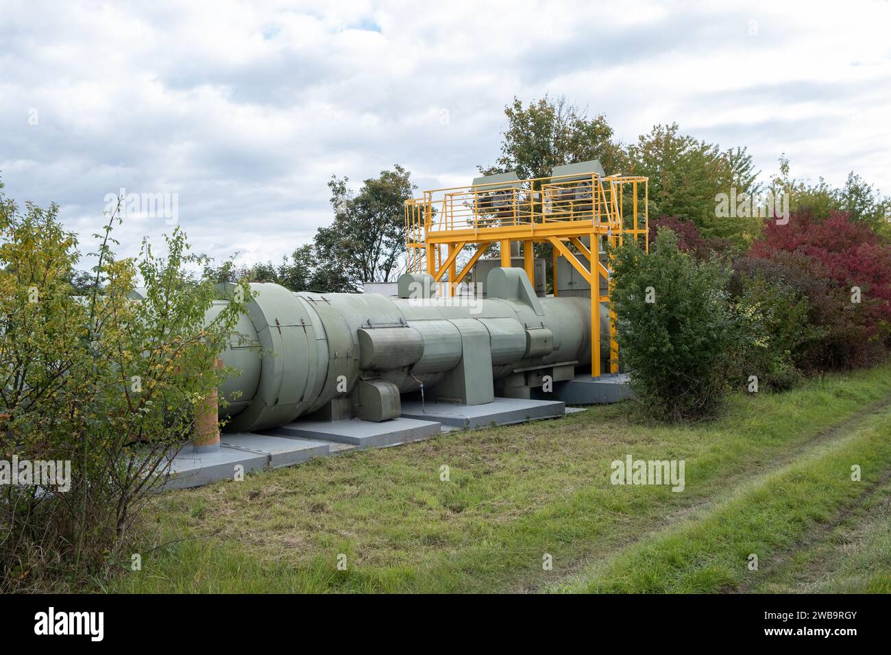 A hub of colossal tube represents a thermal energy transfer ...