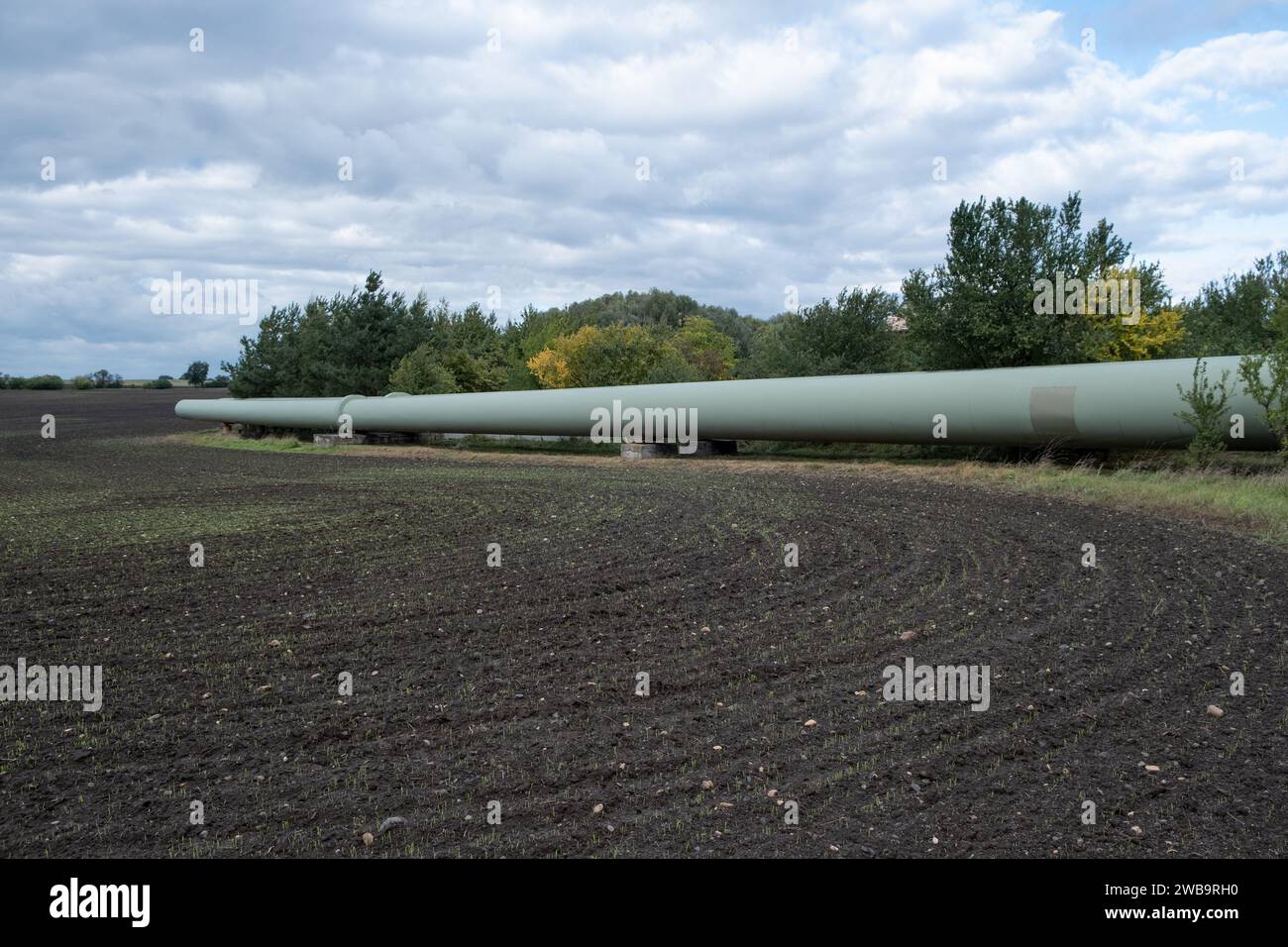 A colossal tube represents a thermal energy transfer infrastructure ...