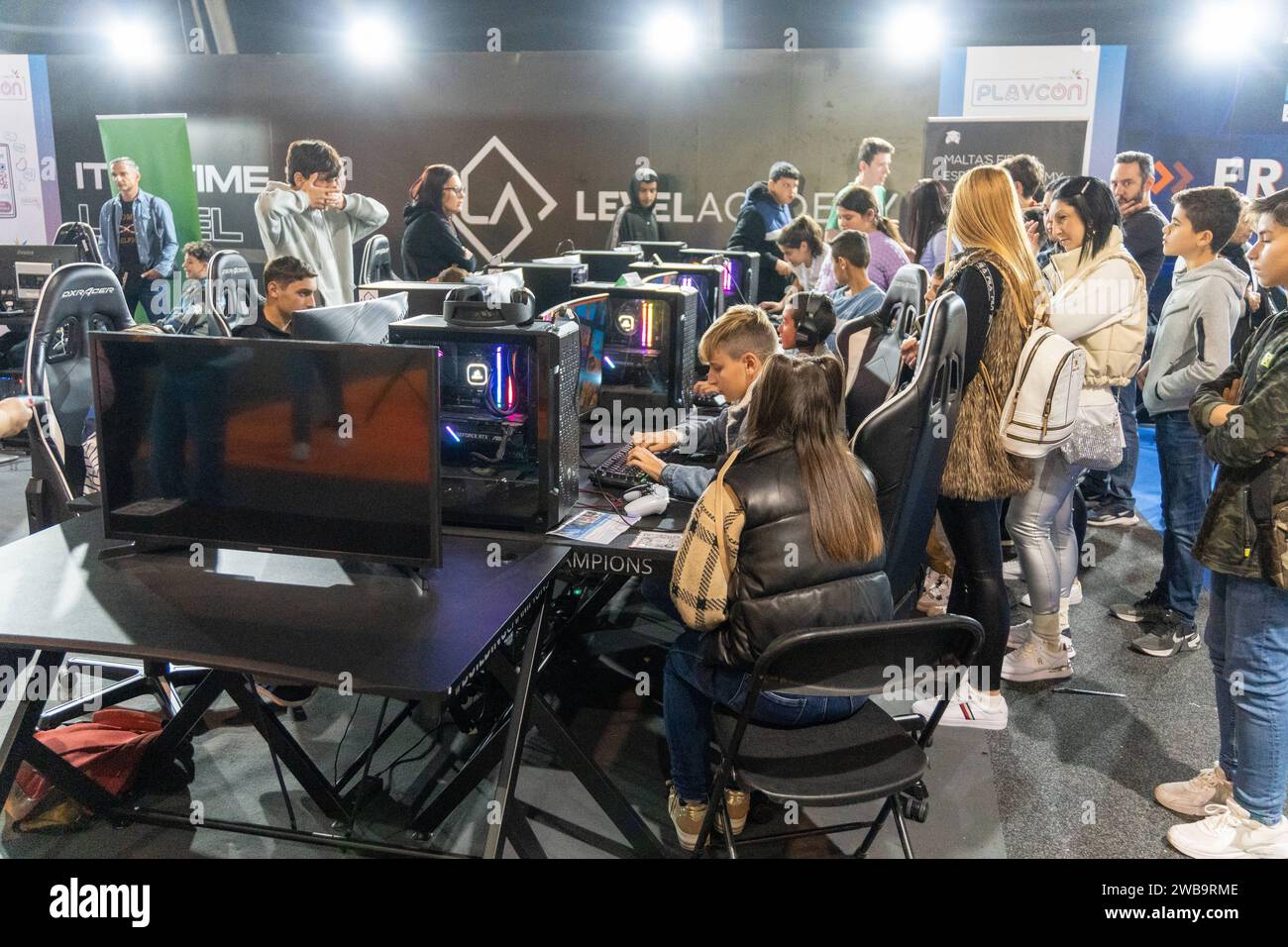 Malta - December 3, 2023: Impressions of Playcon 2023 in Malta, the ...