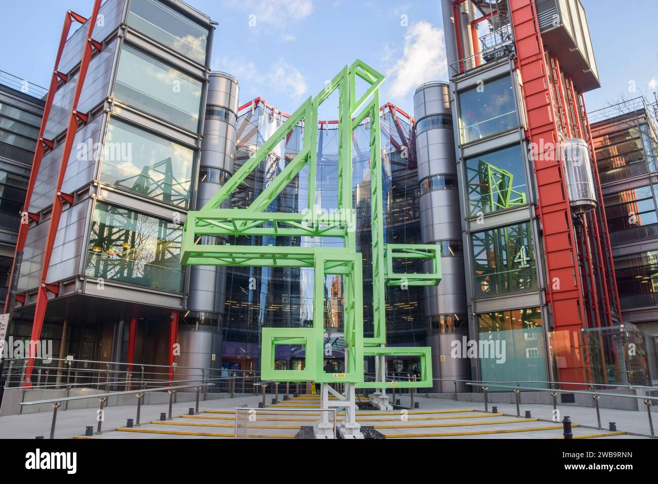 London, UK. 9th January 2024. Exterior view of the Channel 4 ...