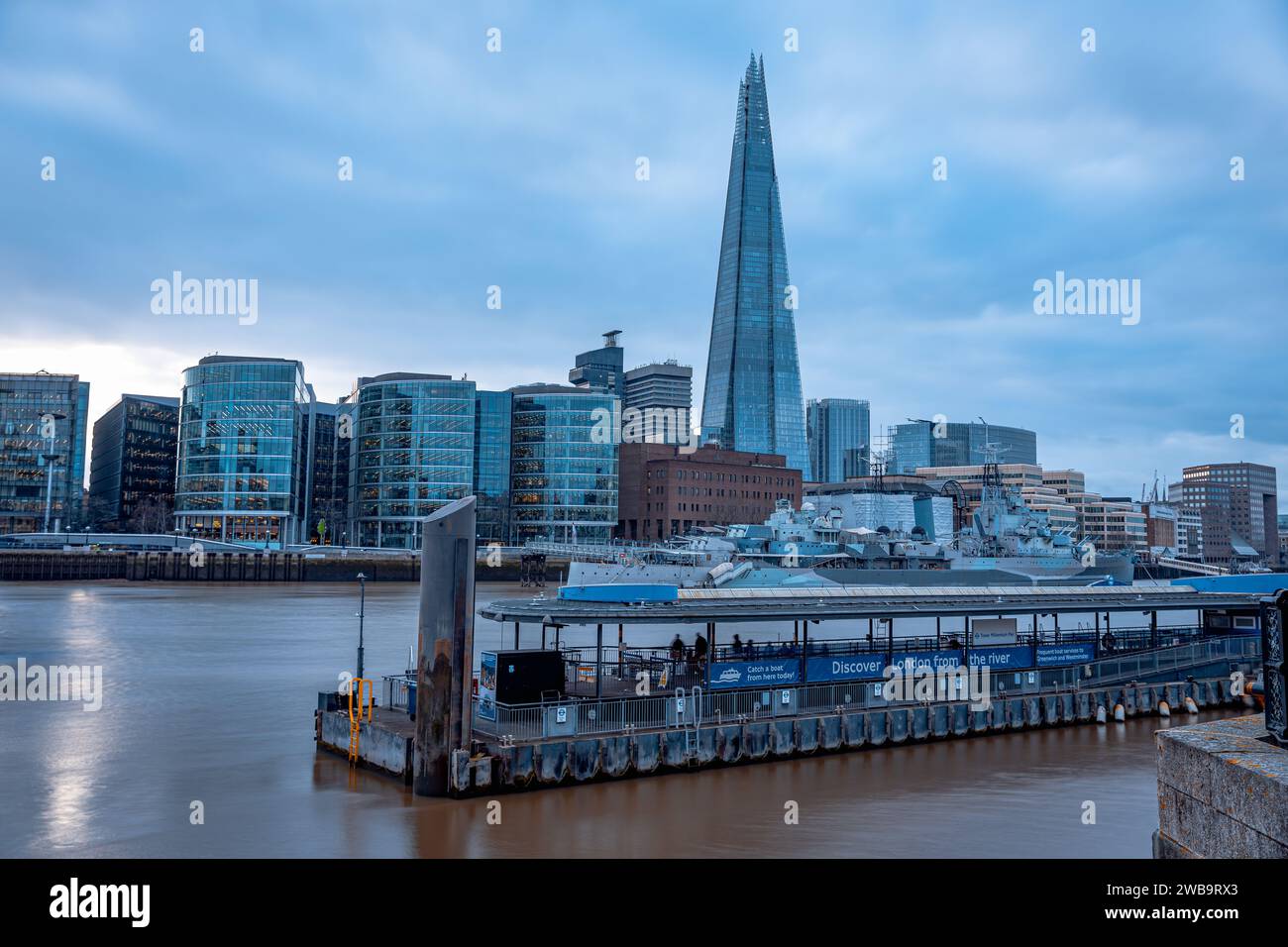 The Shard from Tower Hill, London Stock Photo - Alamy