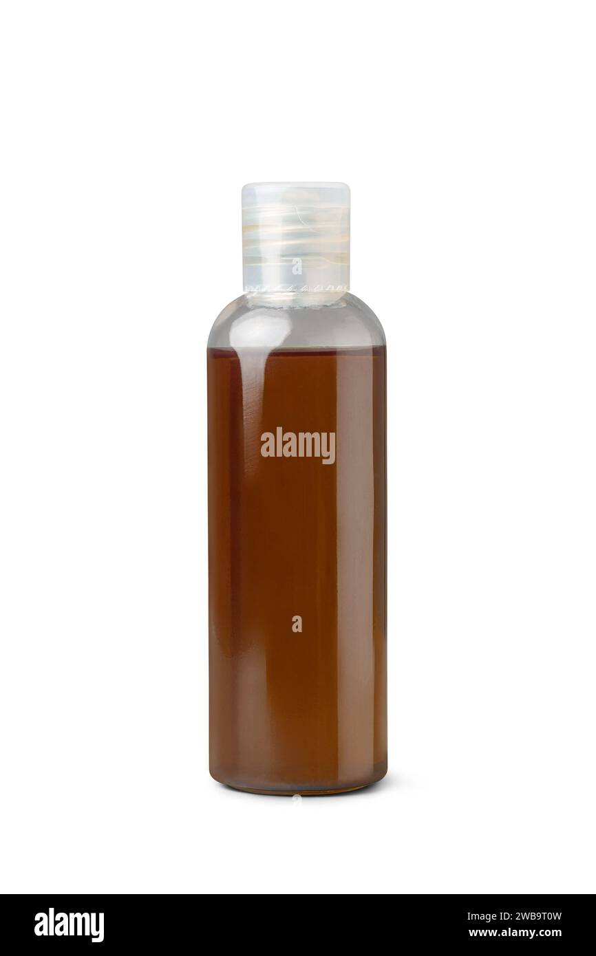 small herbal oil bottle, container of medicinal or cosmetics essential ...