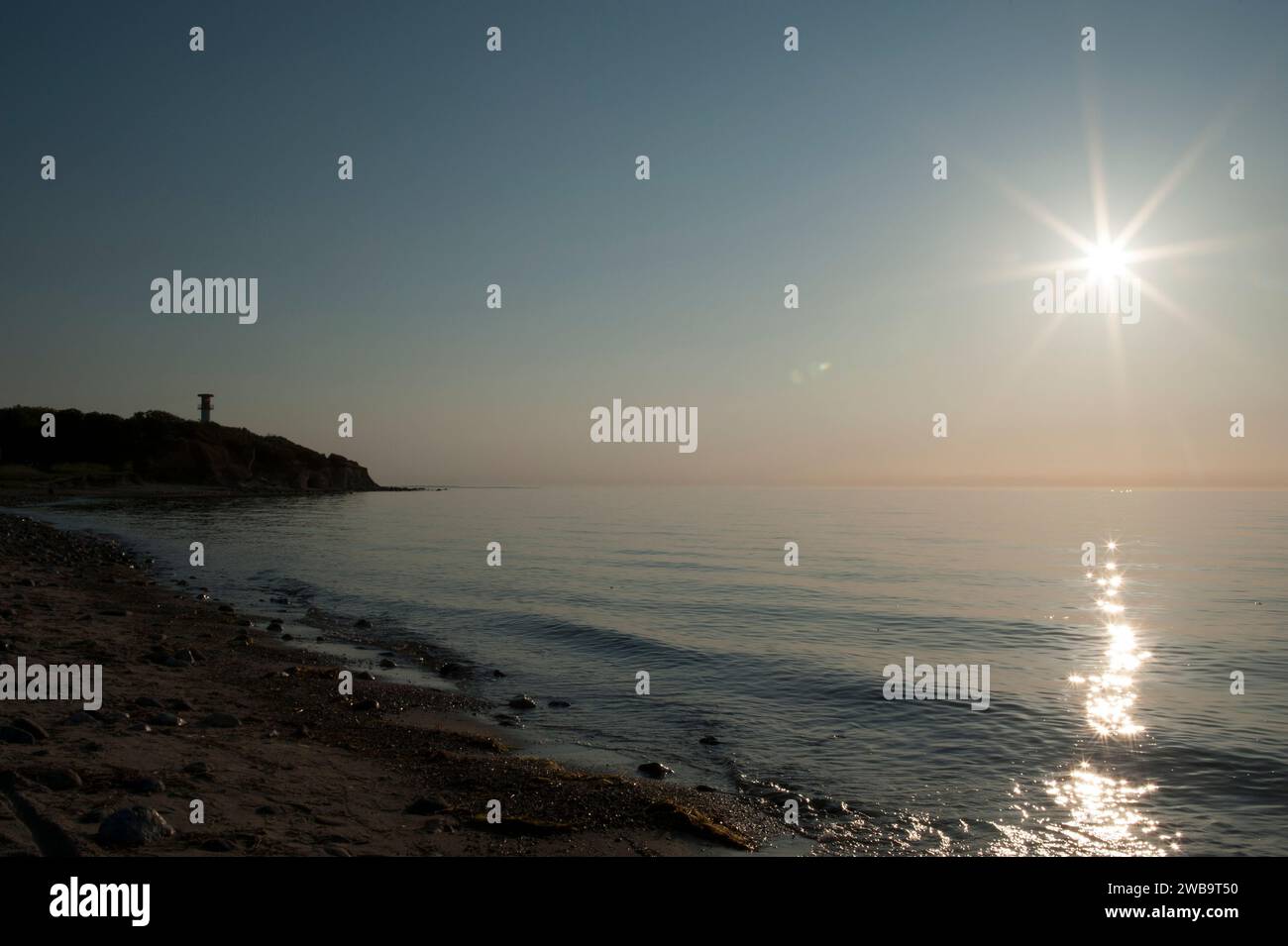 sunset star on the beach Stock Photo - Alamy