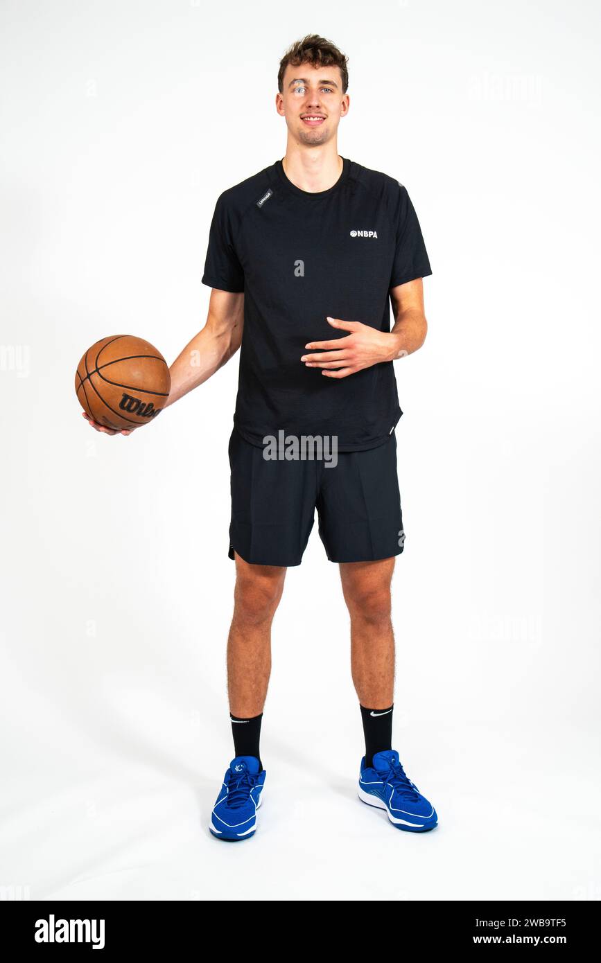 Franz Wagner poses for a portrait on October 2, 2023 in Orlando ...