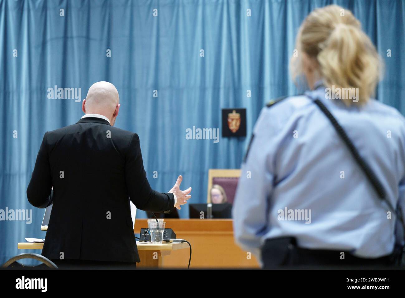 Anders Behring Breivik gives his statement on day two of the trial ...