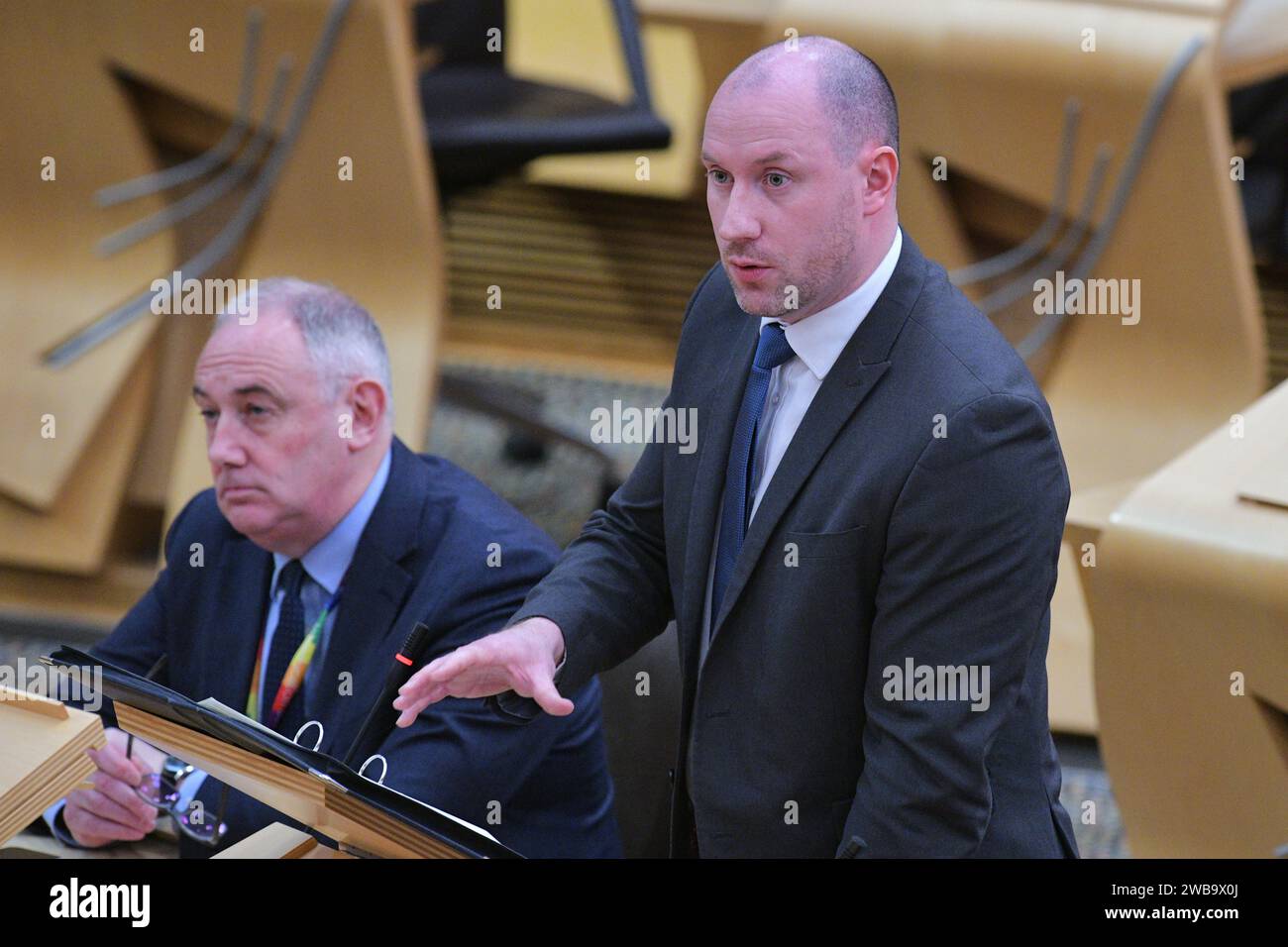 Edinburgh Scotland, UK 09 January 2024. Cabinet Secretary for Wellbeing ...