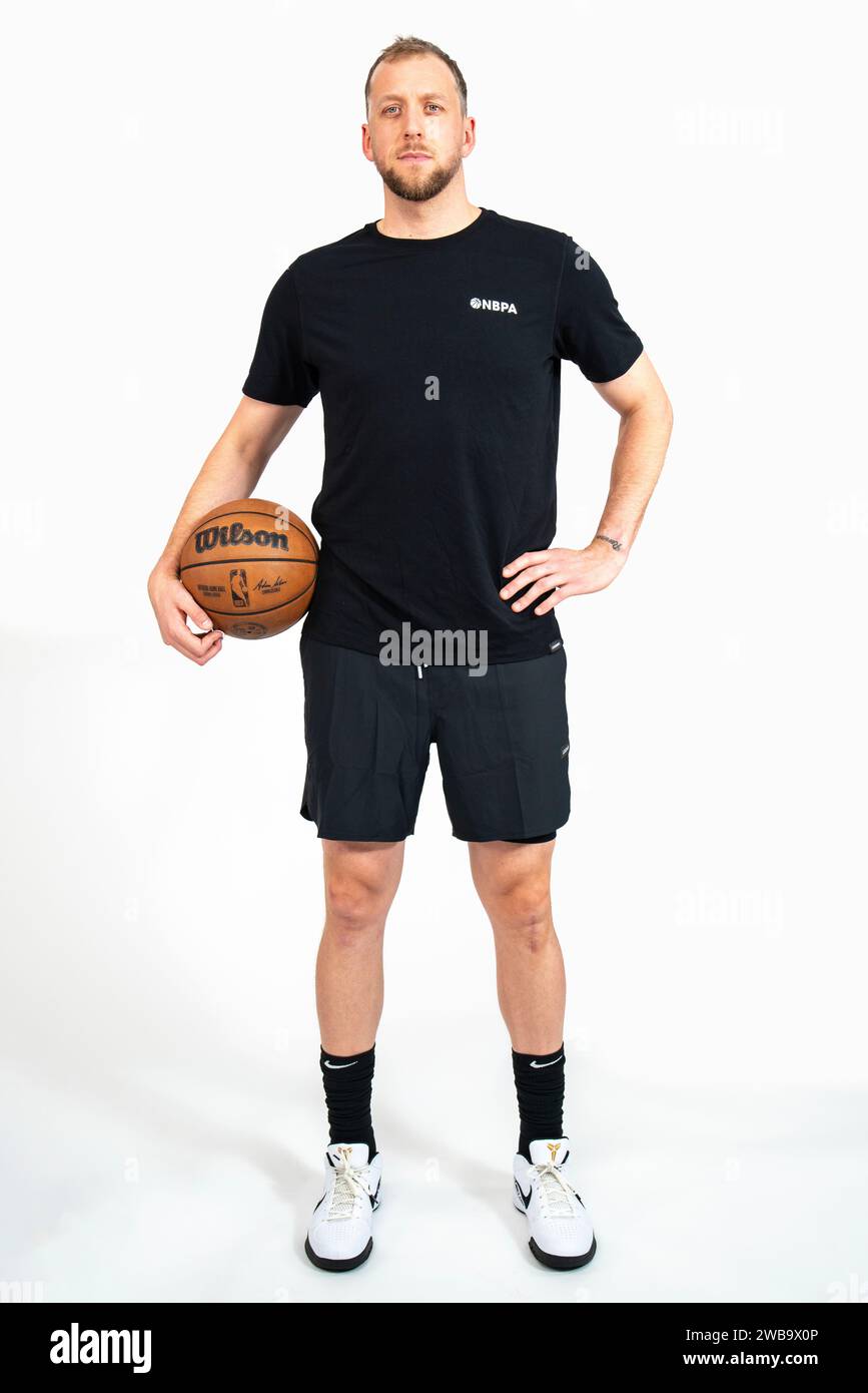Joe Ingles poses for a portrait on October 2, 2023 in Orlando, Florida ...