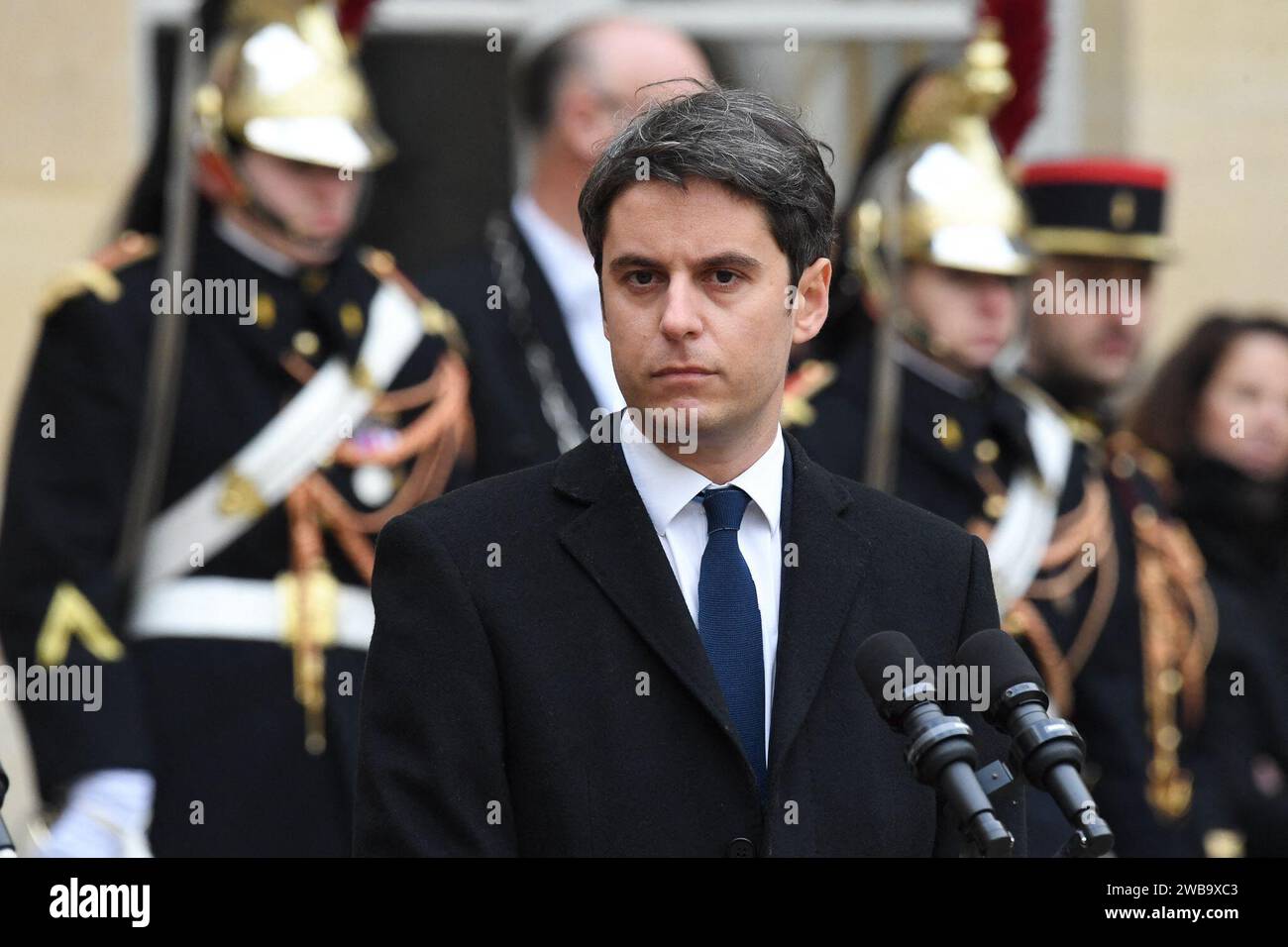 Paris, France. 09th Jan, 2024. Newly appointed Prime minister Gabriel ...