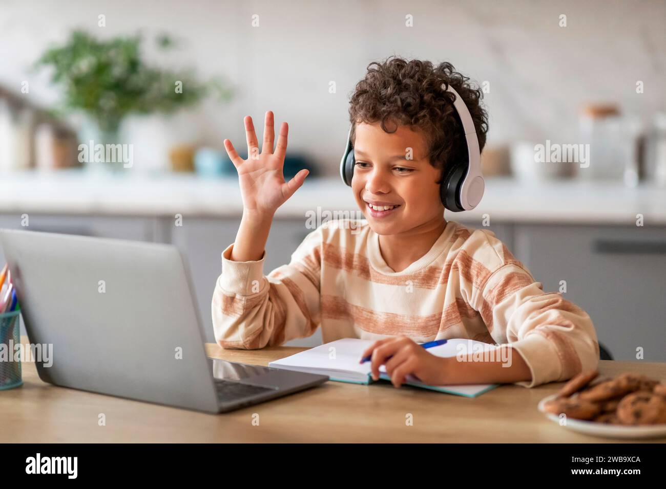 African american schoolboy having laptop hi-res stock photography and ...