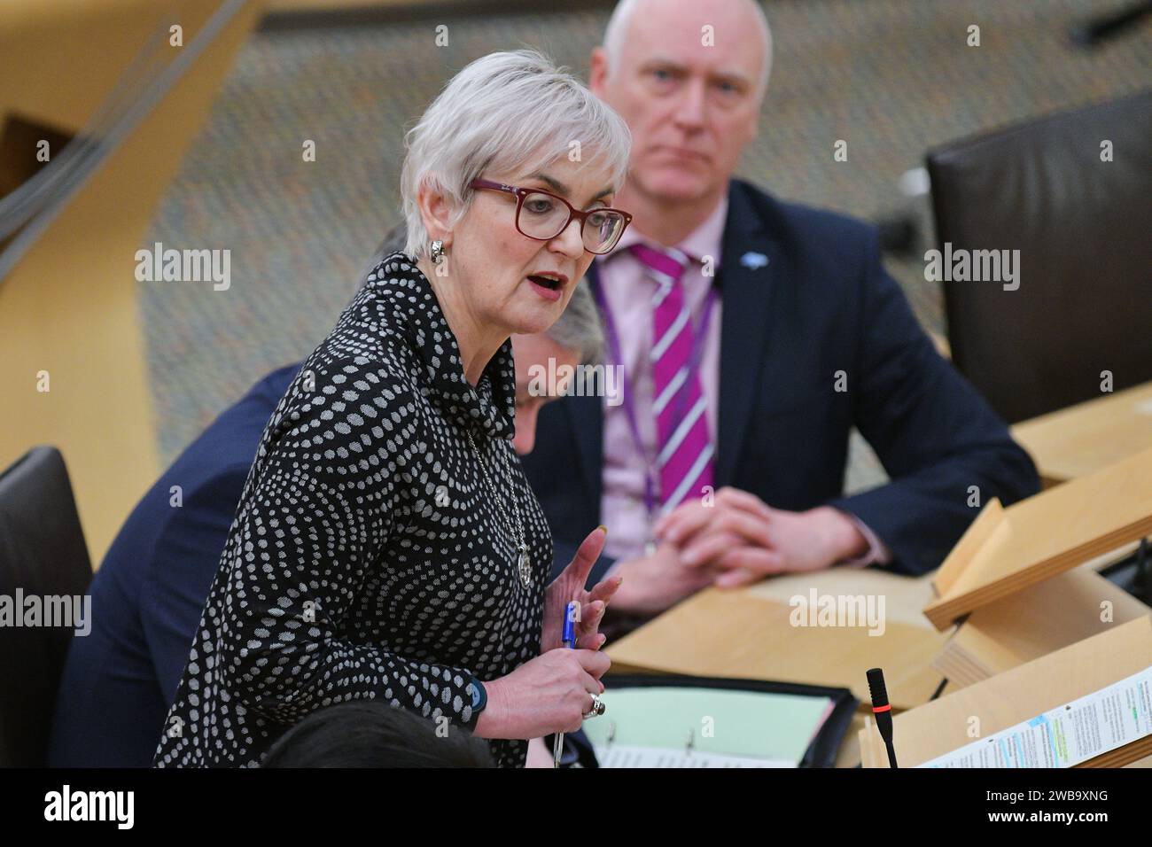 Edinburgh Scotland, UK 09 January 2024.Cabinet Secretary for Justice ...