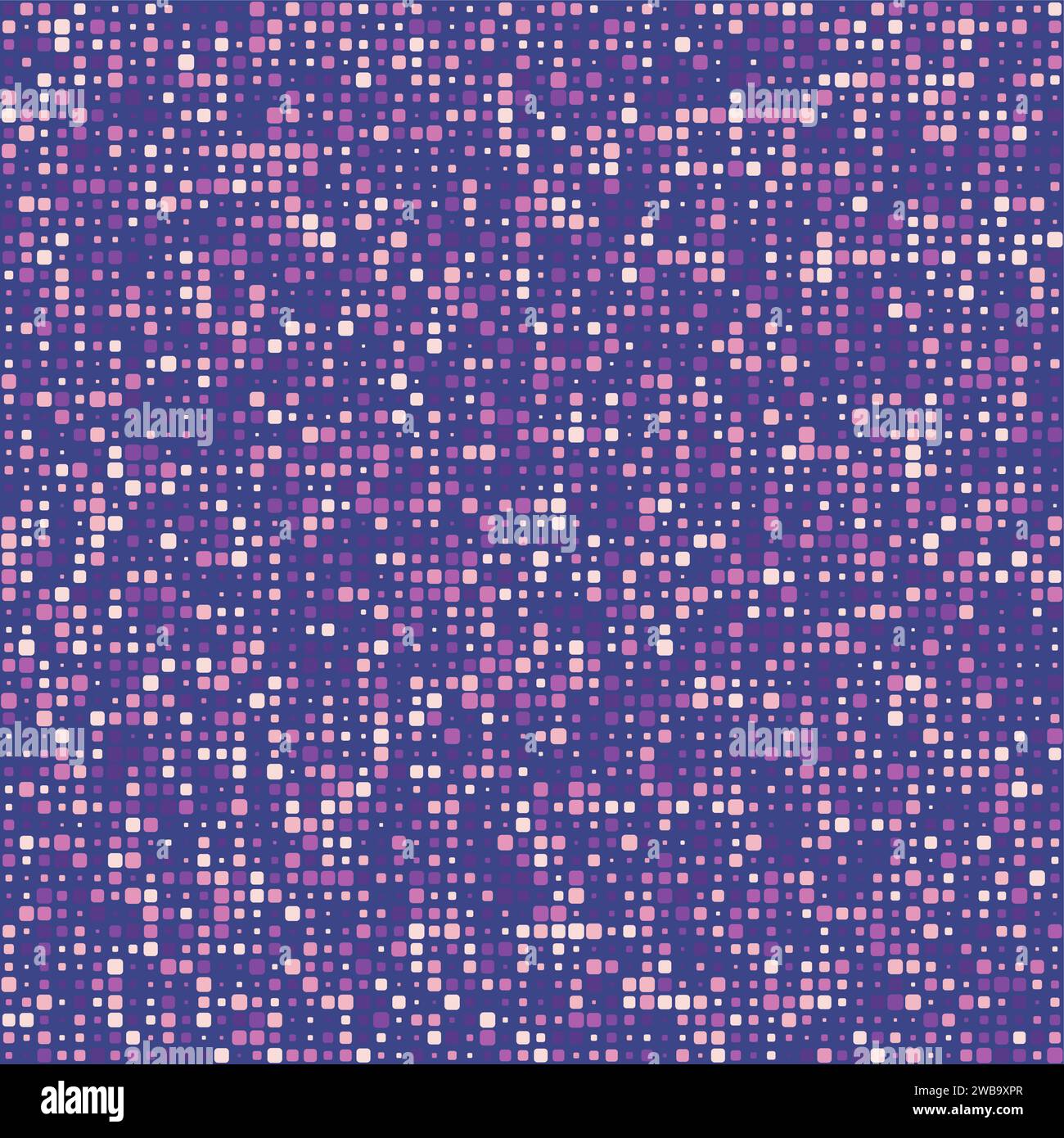 Geometric shapes composition. Rounded squares in multiple colors ...