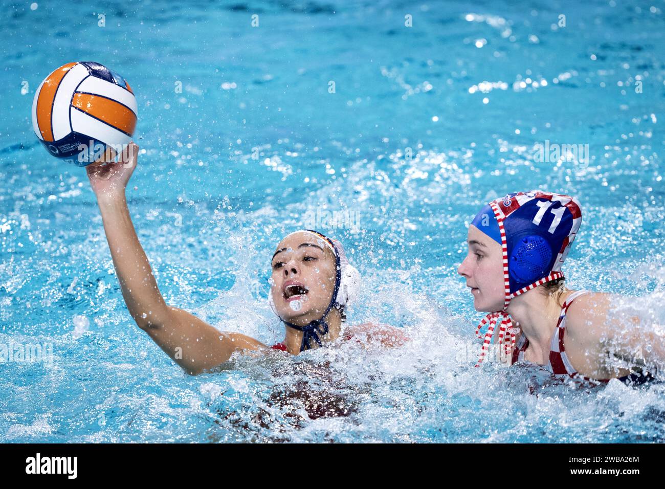 EINDHOVEN - Paula Crespi Barriga of Spain and Bruna Barisic of Croatia ...