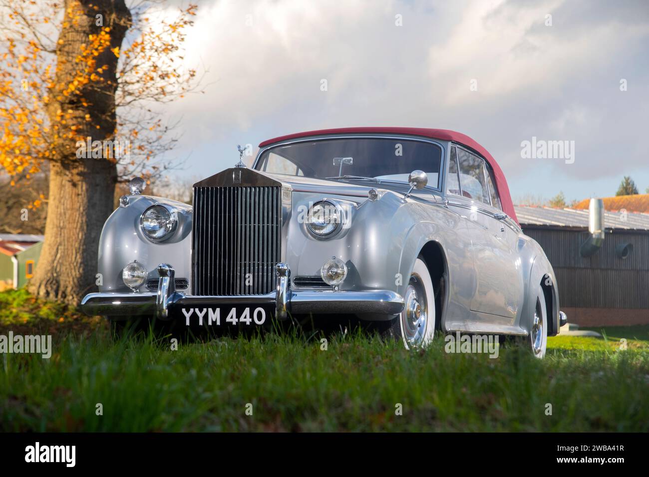 1960 Rolls Royce Silver Cloud convertible classic british car Stock ...