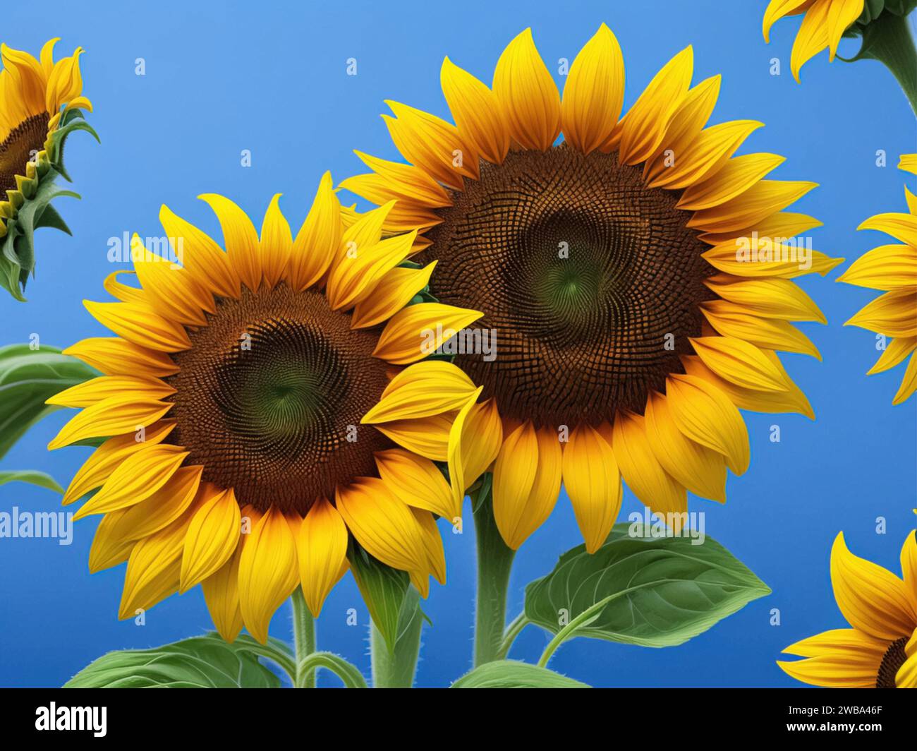 Yellow flowers on background Stock Vector Images - Alamy