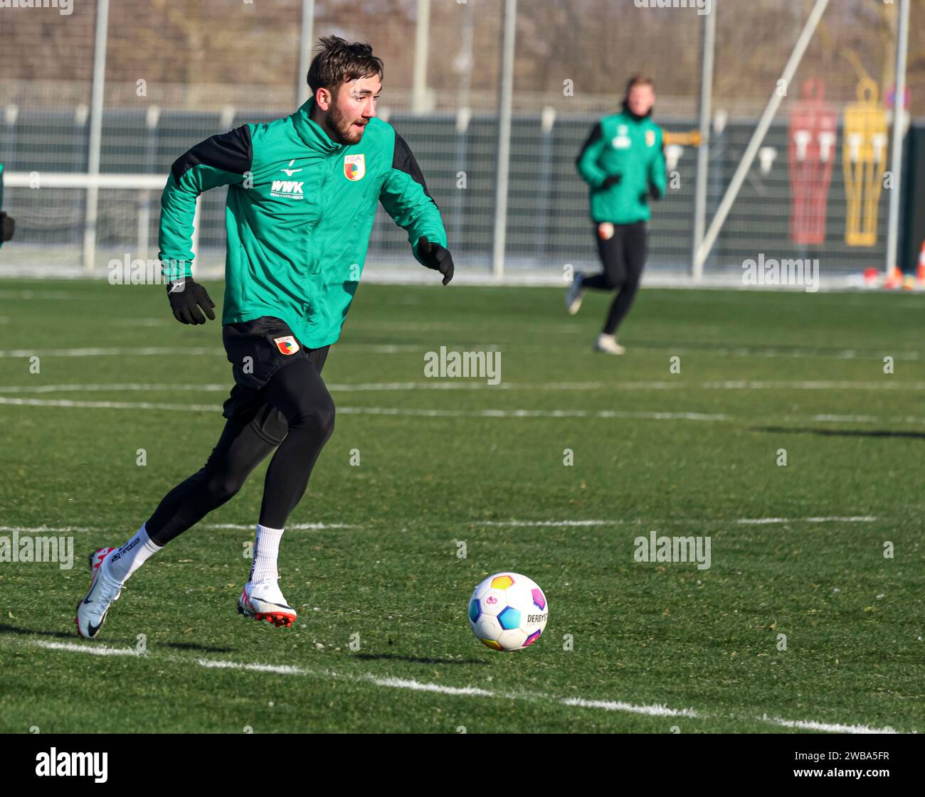 Augsburg, Deutschland. 09th Jan, 2024. Dion Drena Beljo (FC Augsburg #7 ...