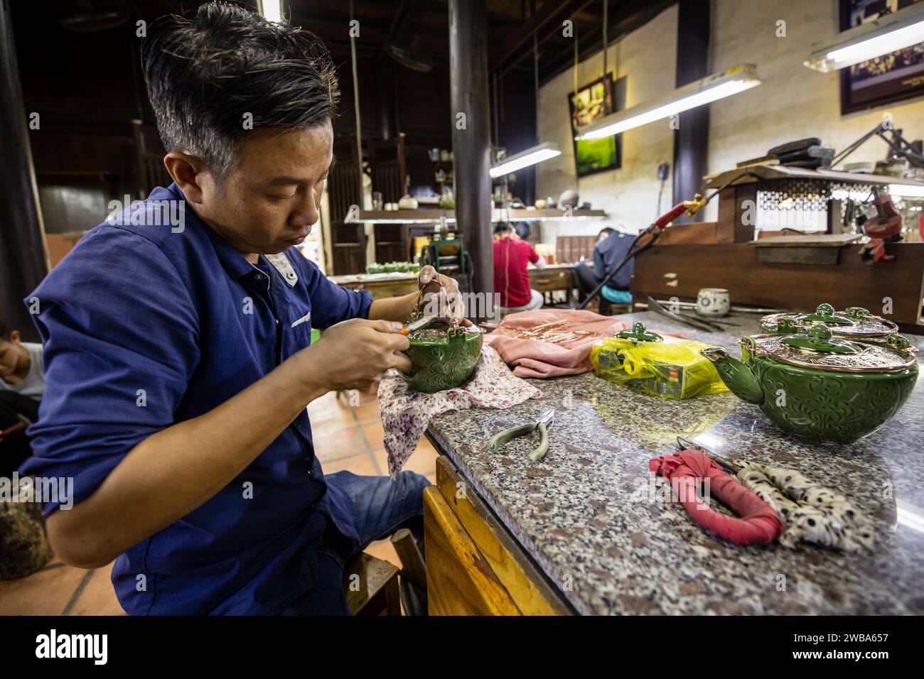 Handmade Workshop in Hoi An Vietnam Stock Photo - Alamy