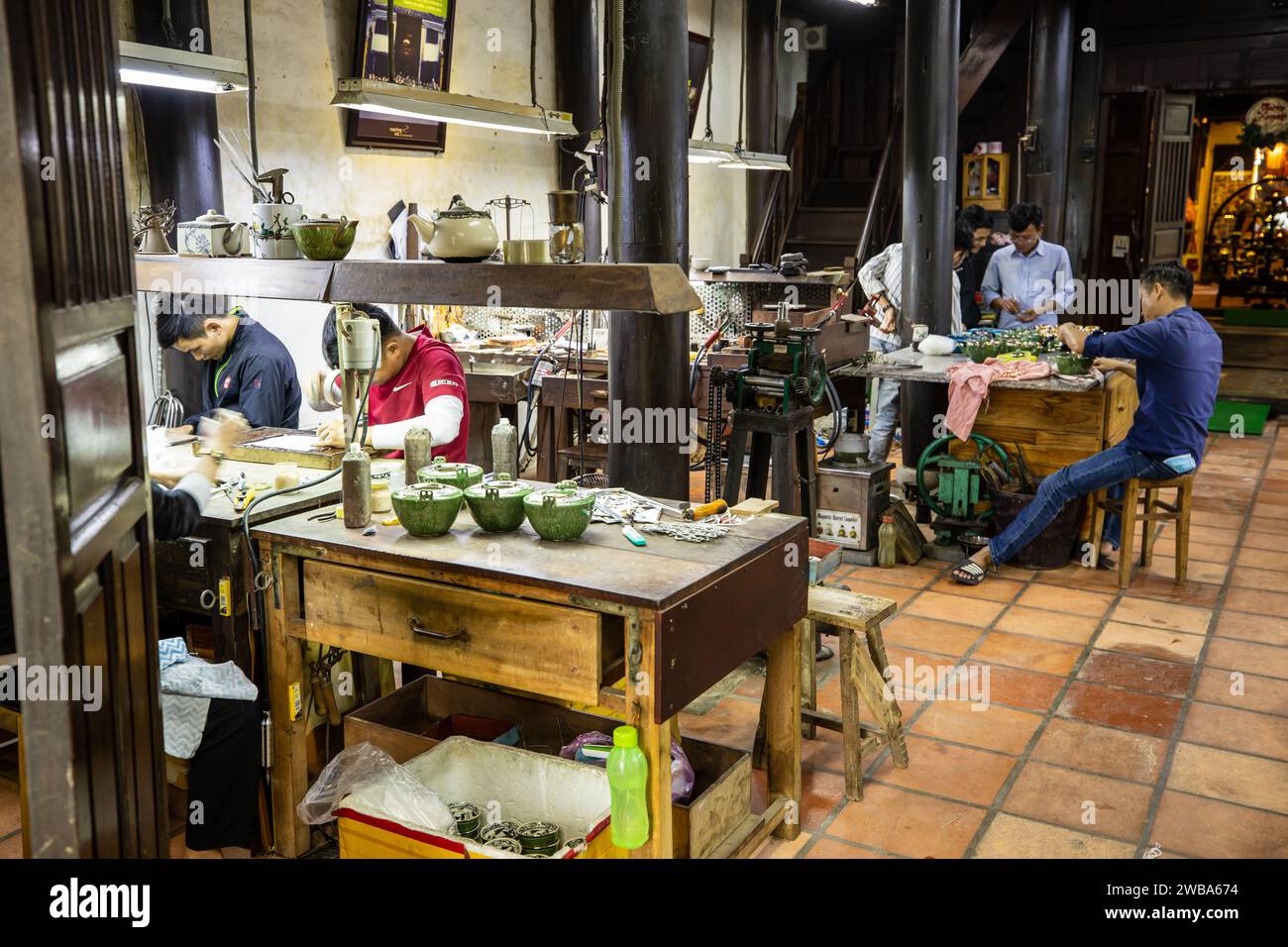 Handmade Workshop in Hoi An Vietnam Stock Photo - Alamy
