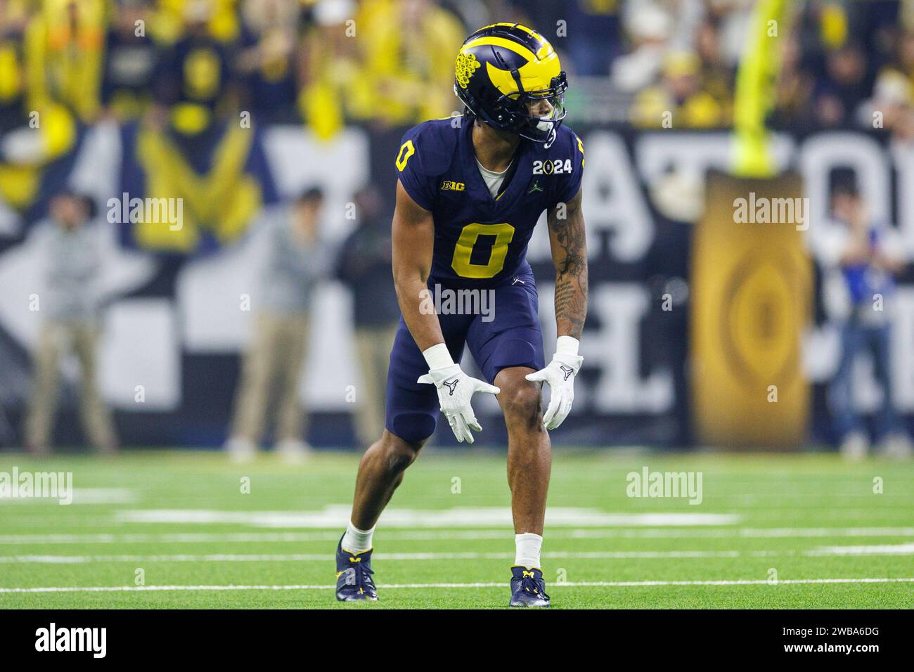 Houston, Texas, USA. 08th Jan, 2024. Michigan wide receiver Darrius ...