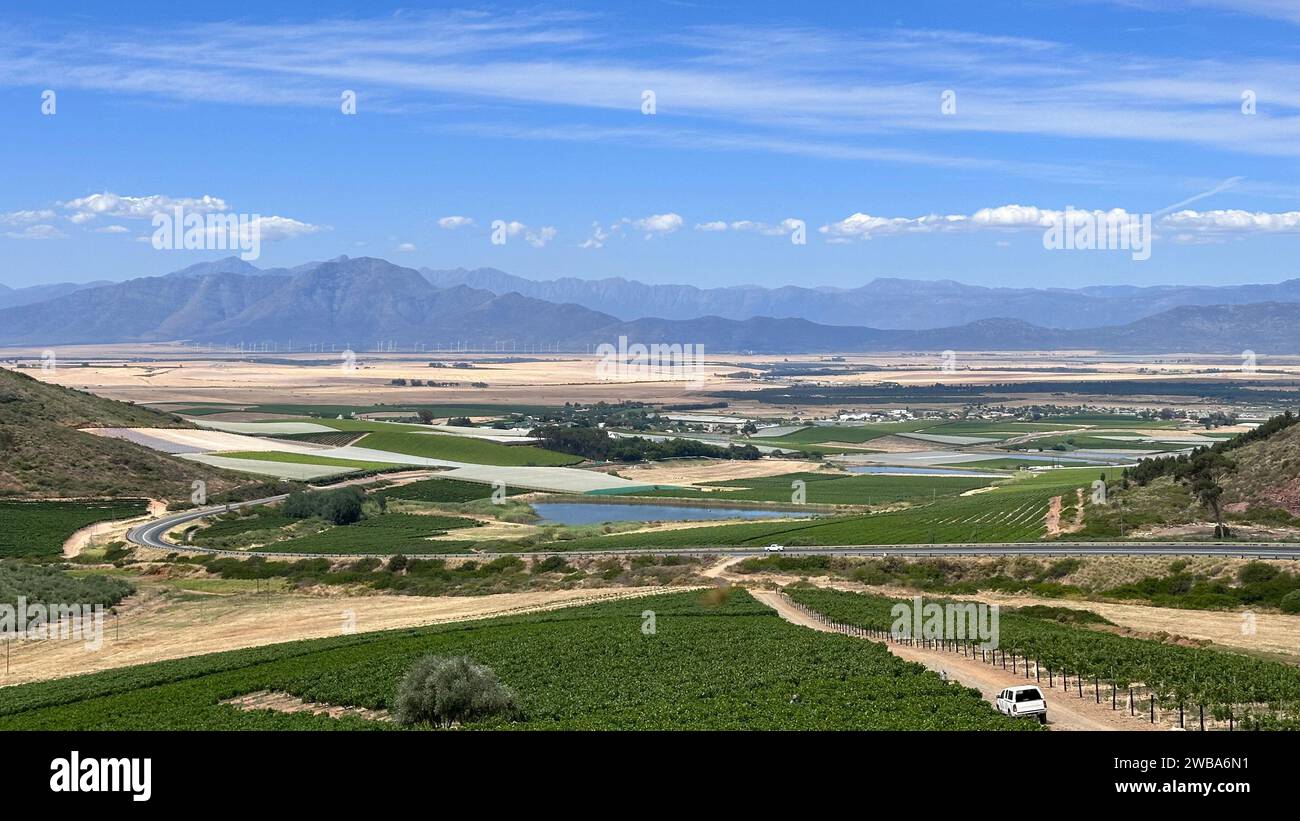 Aerial view valley rolling hills hi-res stock photography and images ...