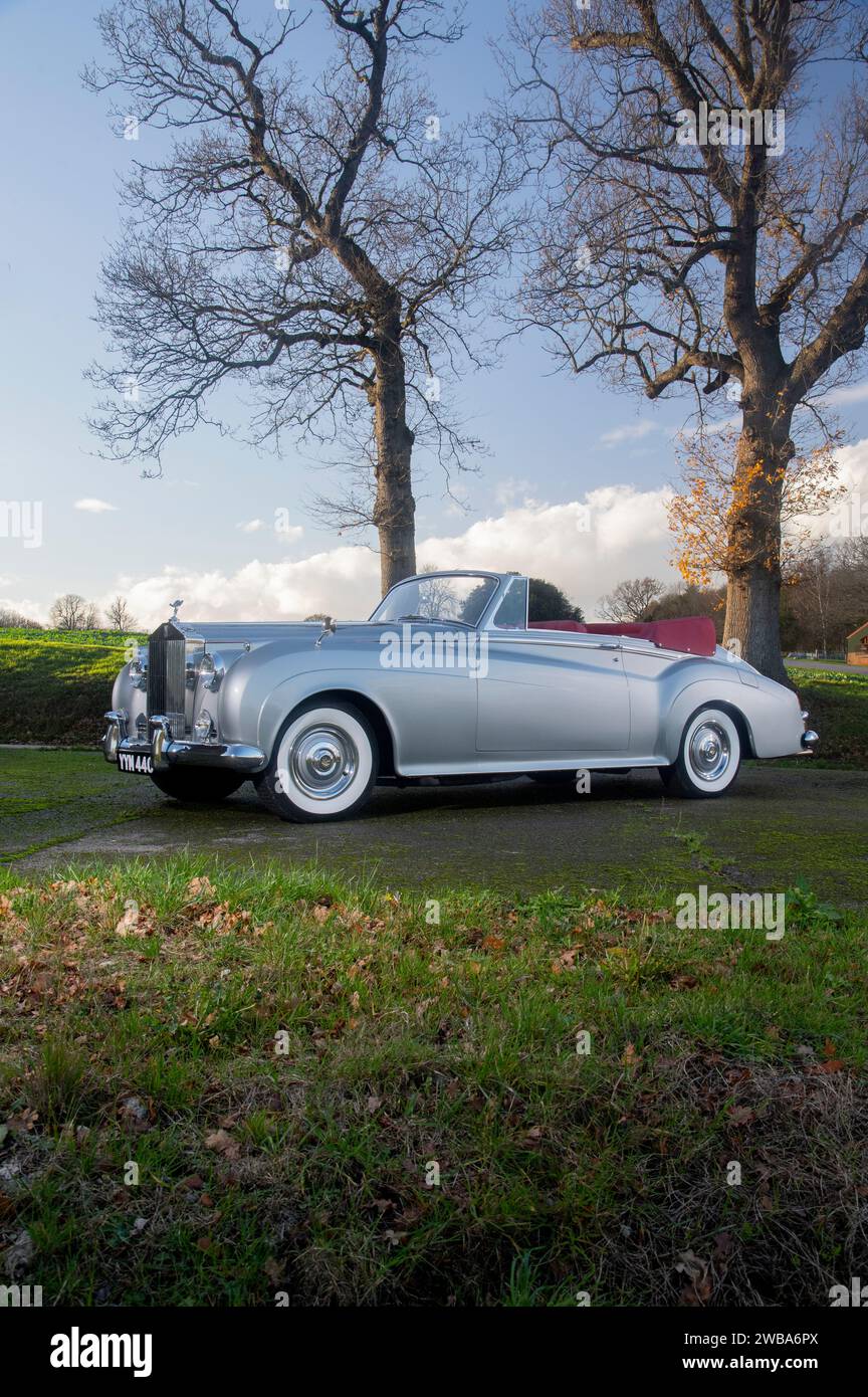 1960 Rolls Royce Silver Cloud convertible classic british car Stock ...