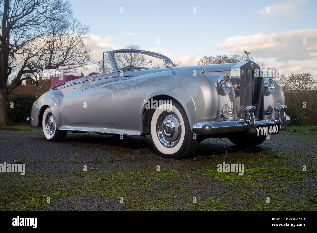1960 Rolls Royce Silver Cloud convertible classic british car Stock ...