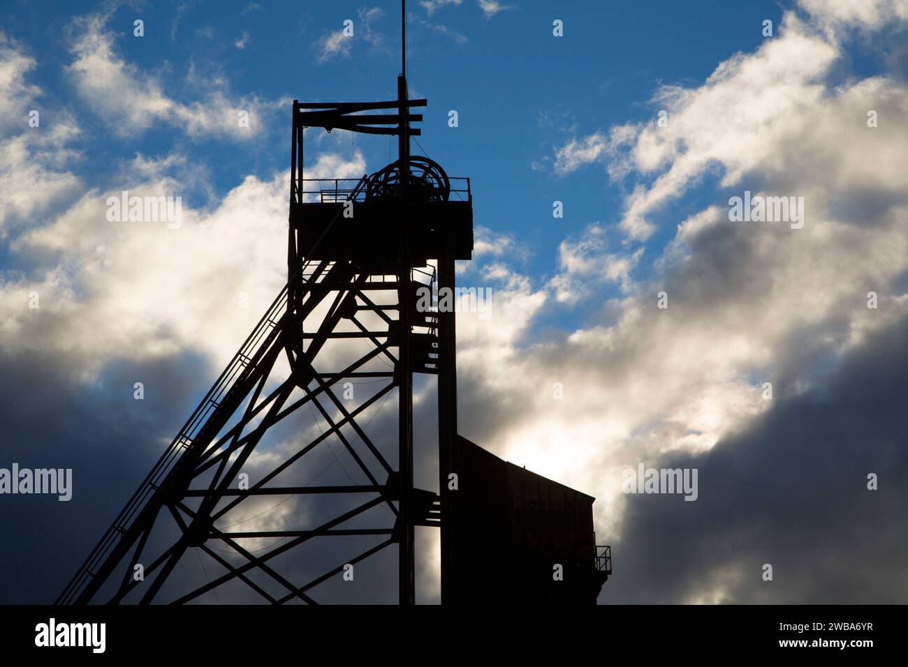 Anselmo Mine Headframe (Gallows), Butte, Montana Stock Photo - Alamy