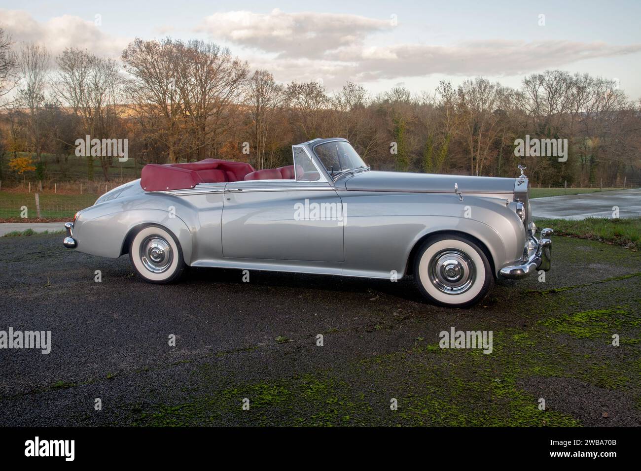 1960 Rolls Royce Silver Cloud convertible classic british car Stock ...