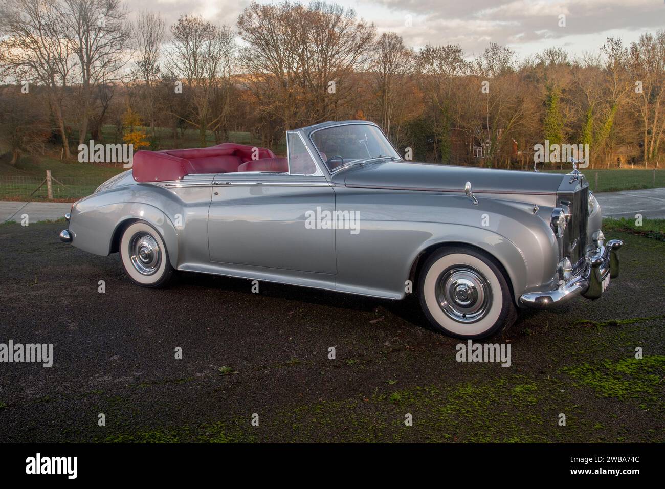 1960 Rolls Royce Silver Cloud convertible classic british car Stock ...