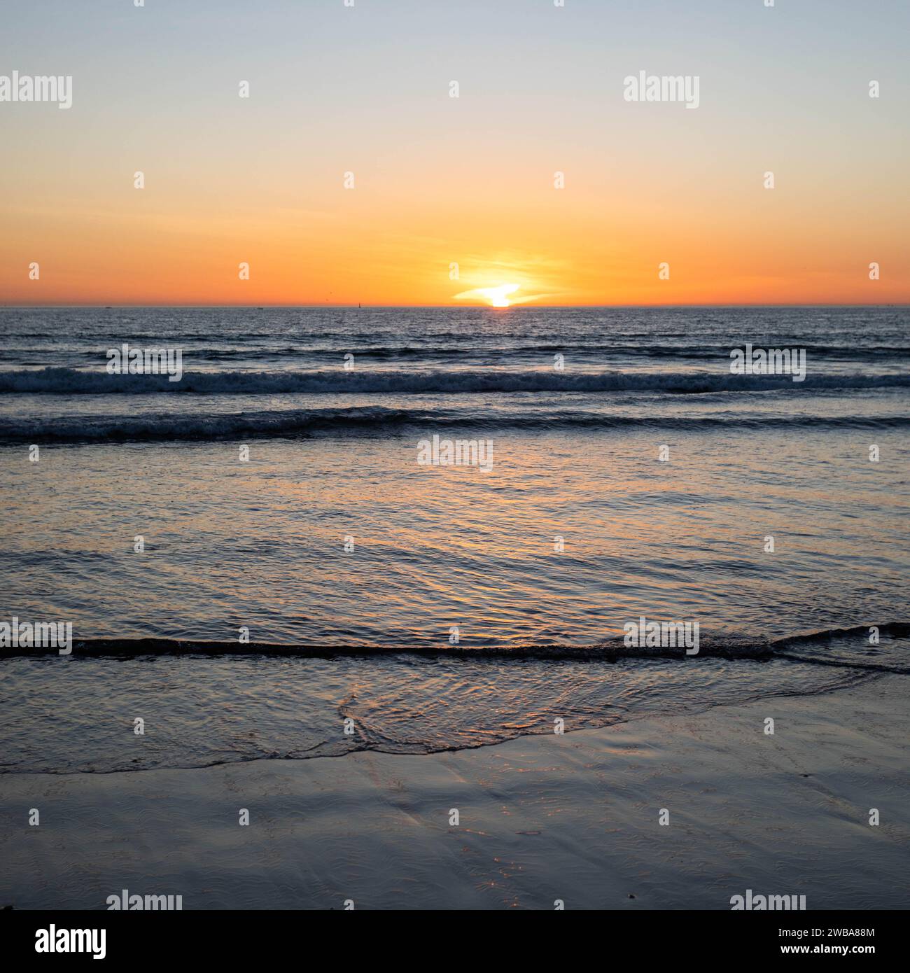 Sunset on the beach in Agadir, Morocco, North Africa Stock Photo - Alamy