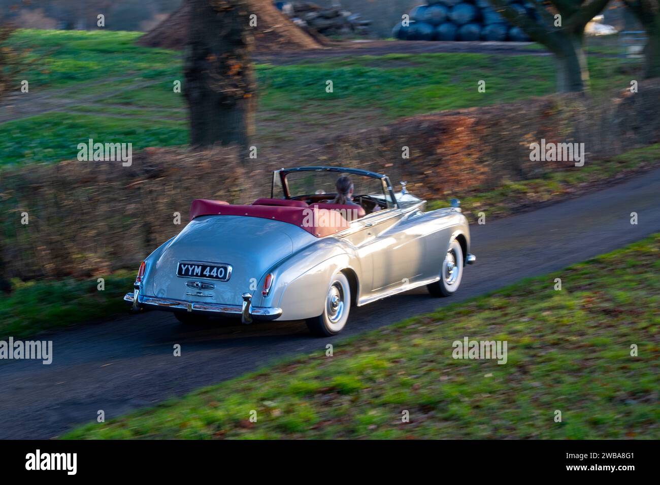 1960 Rolls Royce Silver Cloud convertible classic british car Stock ...