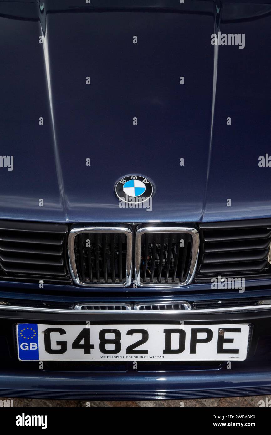 BMW E30 3 Series convertible, lowered, with square light conversion and ...