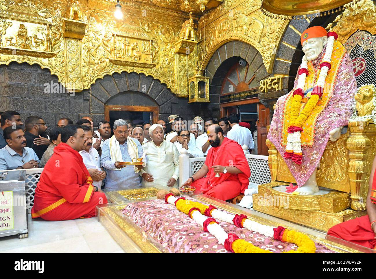Shirdi, India. 07th Jan, 2024. Shirdi, Jan 08 (ANI): Chief Minister of ...