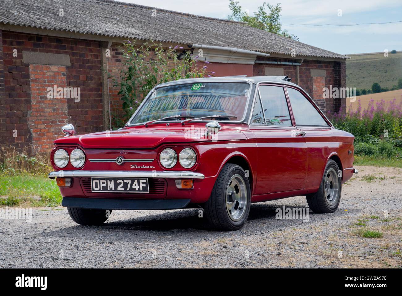 Sunbeam Stiletto classic badge engineered Hillman Imp coupe Stock Photo ...