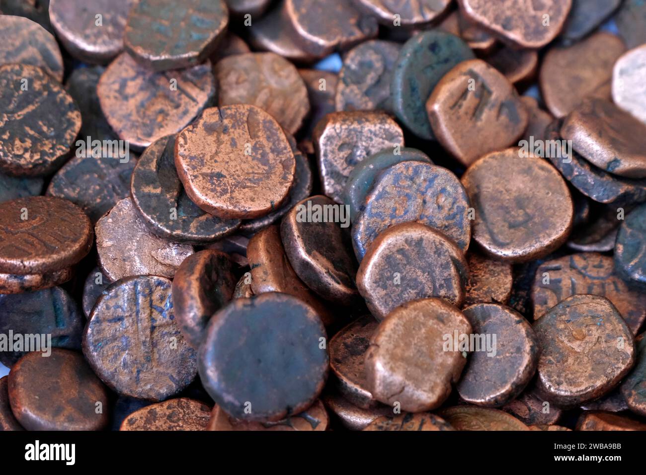 Extremely Rare Old Coins of the Mughal Empire Stock Photo - Alamy