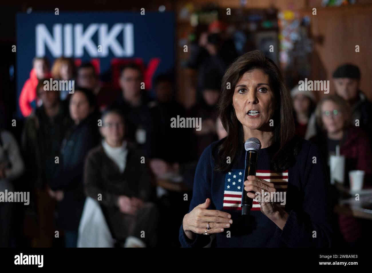 Republican presidential candidate former UN Ambassador Nikki Haley ...