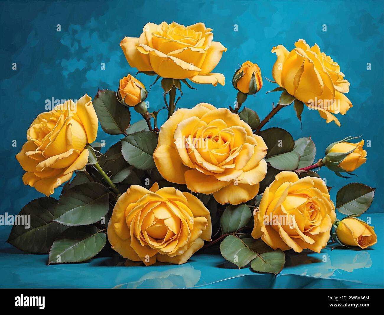 Yellow bloom beauty Stock Vector Images - Alamy