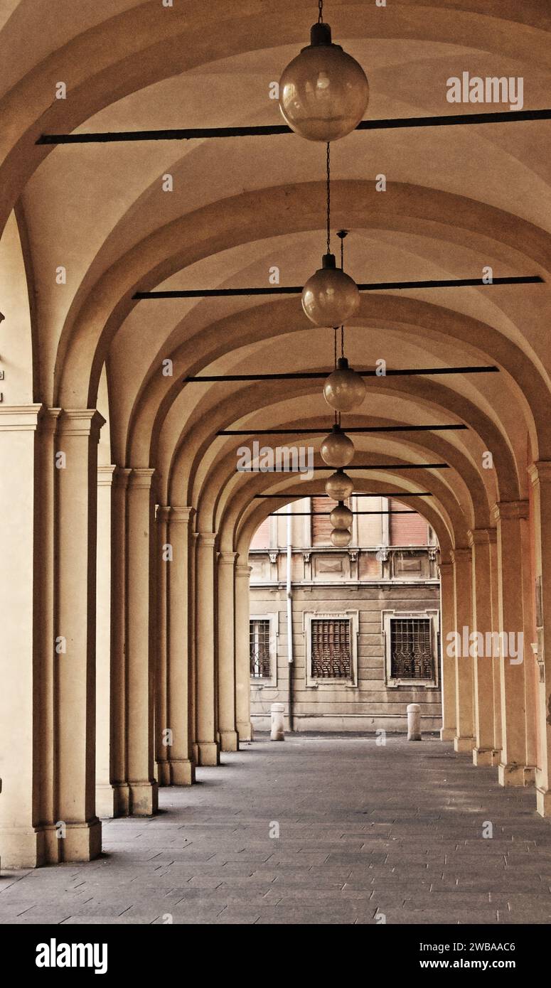 Reggio Emilia, a people-friendly sized town in Northern Italy Stock ...