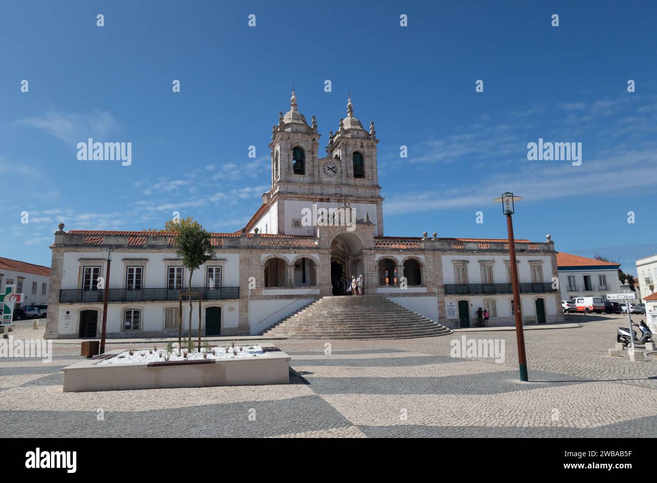 Sanctuary of our lady of Nazareth, a catholic church at Sítio da Nazaré ...