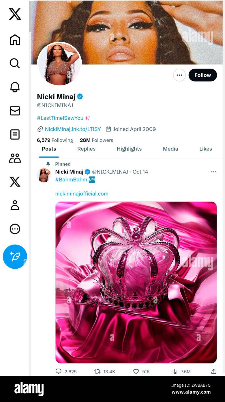 Nicki minaj 2023 hi-res stock photography and images - Alamy